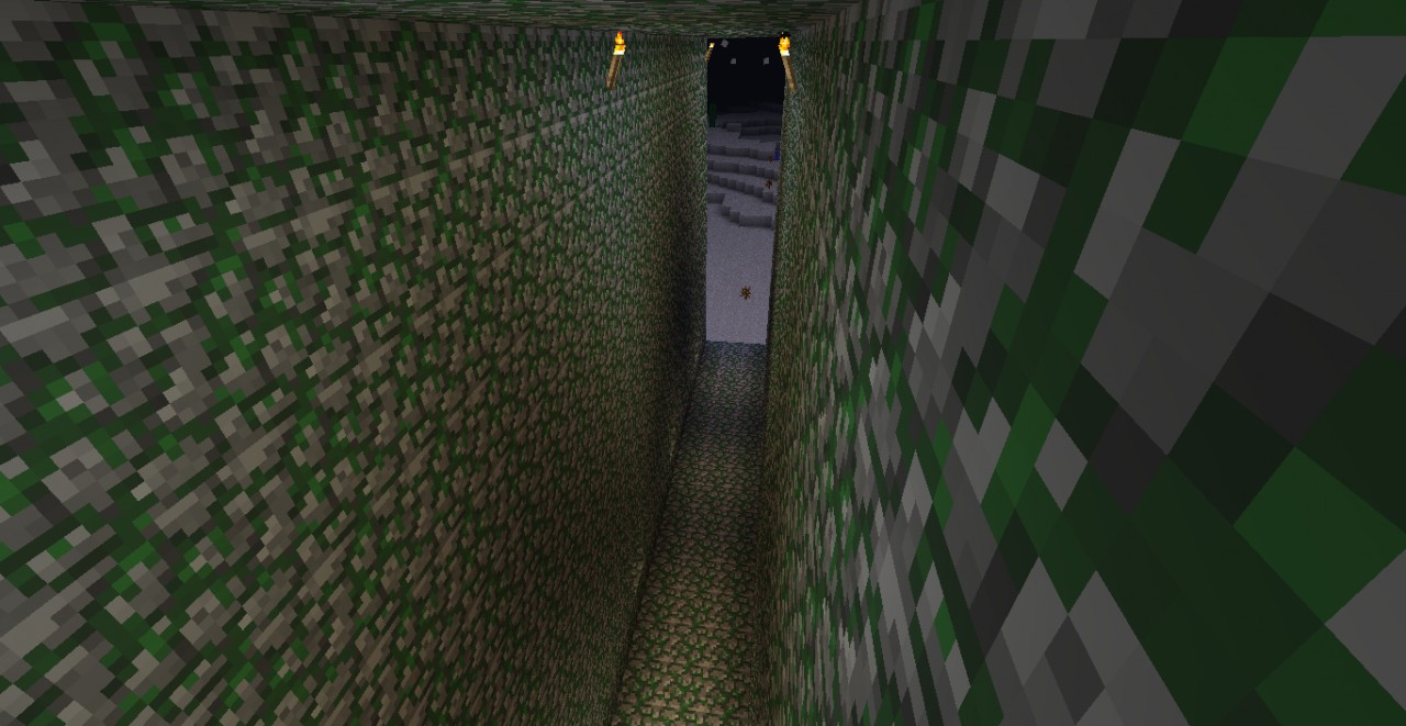 Mossy Cobblestone Cave Minecraft Project