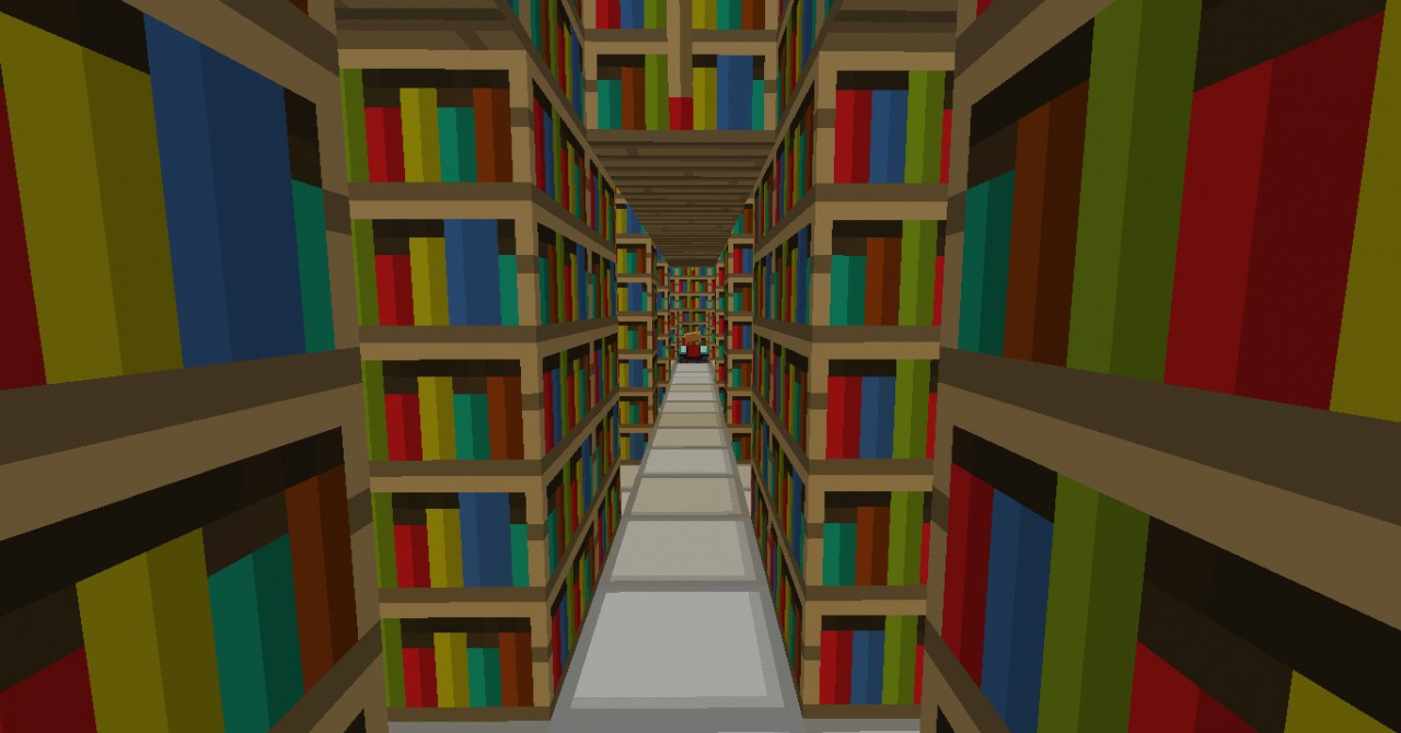 Detailed Roman Library Minecraft Map