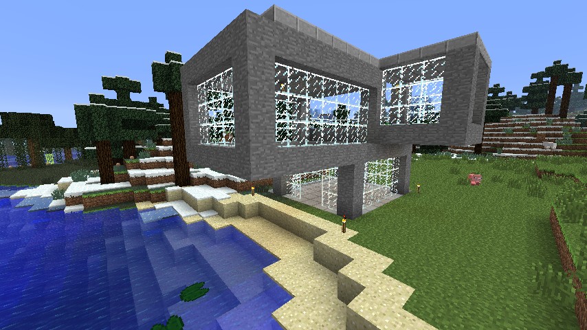 Simple Modern/Modular House Minecraft Map