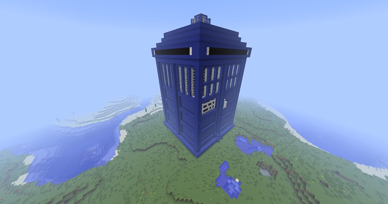 9th/10th doctor TARDIS Minecraft Map
