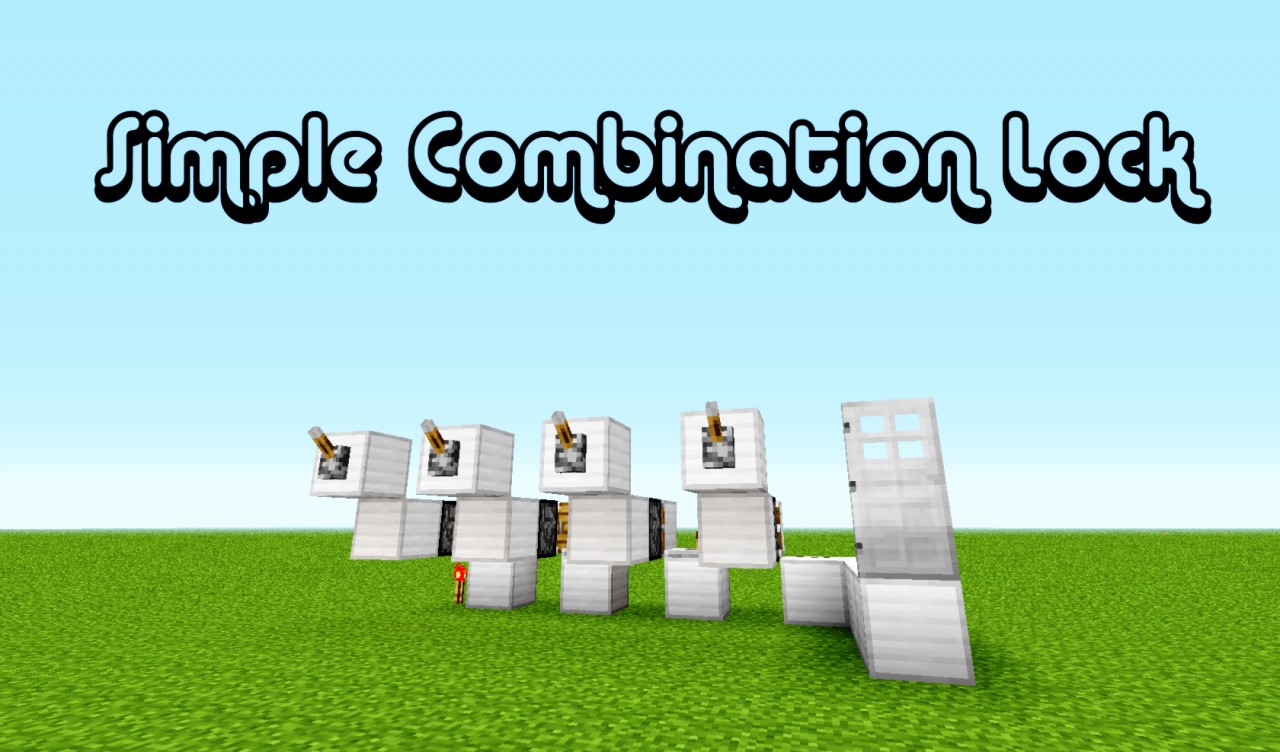 [1.2.5] Simple Combination Lock Minecraft Map