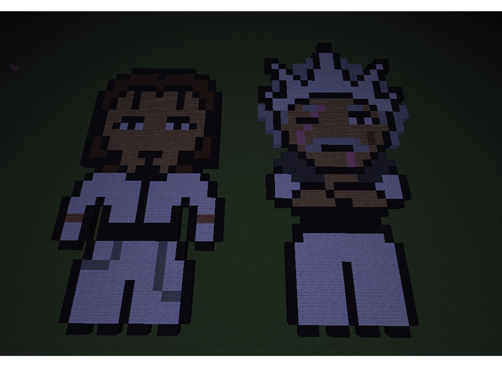 Espadas from Bleach in 8-Bit Version Minecraft Map