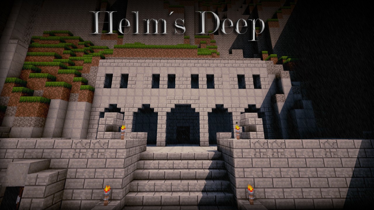 The Battle for Helm's Deep Minecraft Map