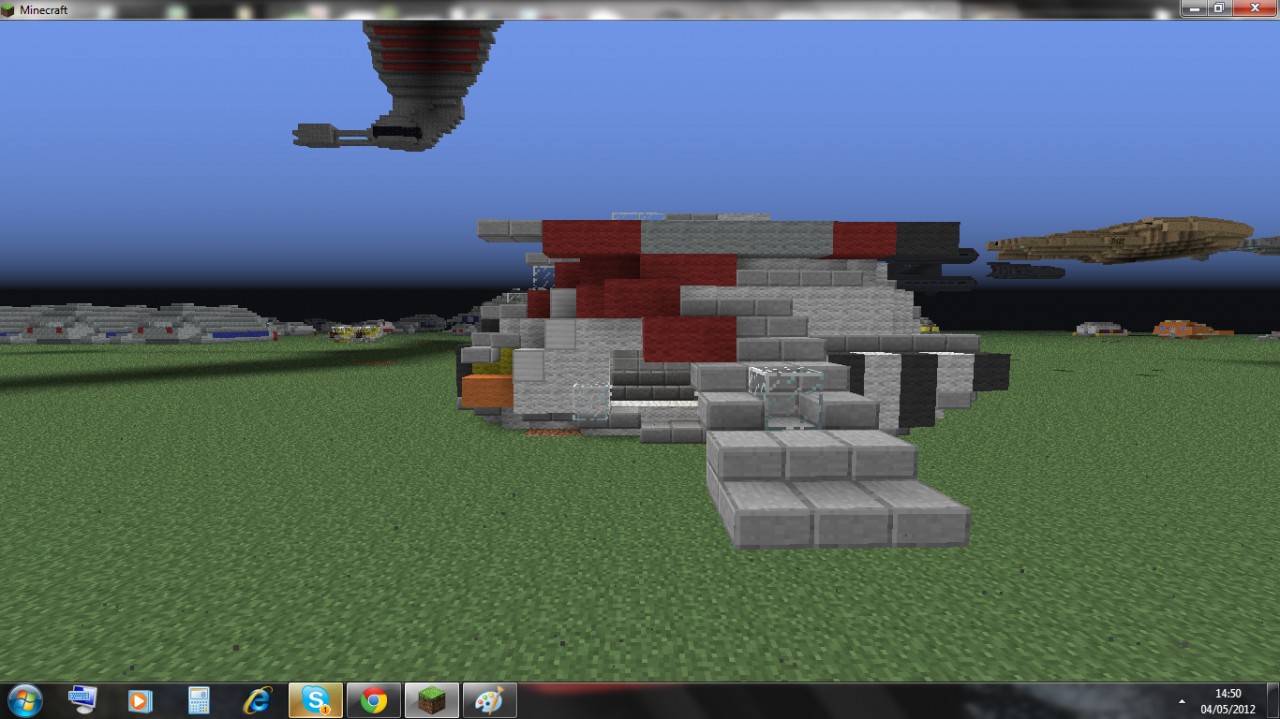 Star Wars LAAT Republic Gunship (Zeppelin mod compatible) Minecraft Map