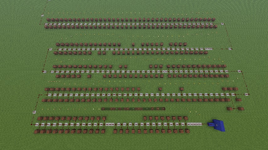 Note Blocks - Super Mario Theme Song, and Edge Of Glory! Minecraft Map