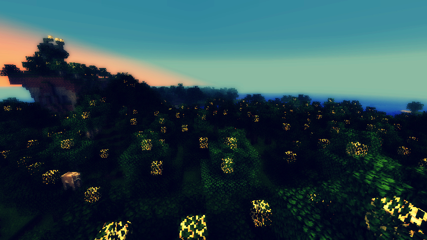 The Glowing Moon Forest ( My New Biome ) Minecraft Map