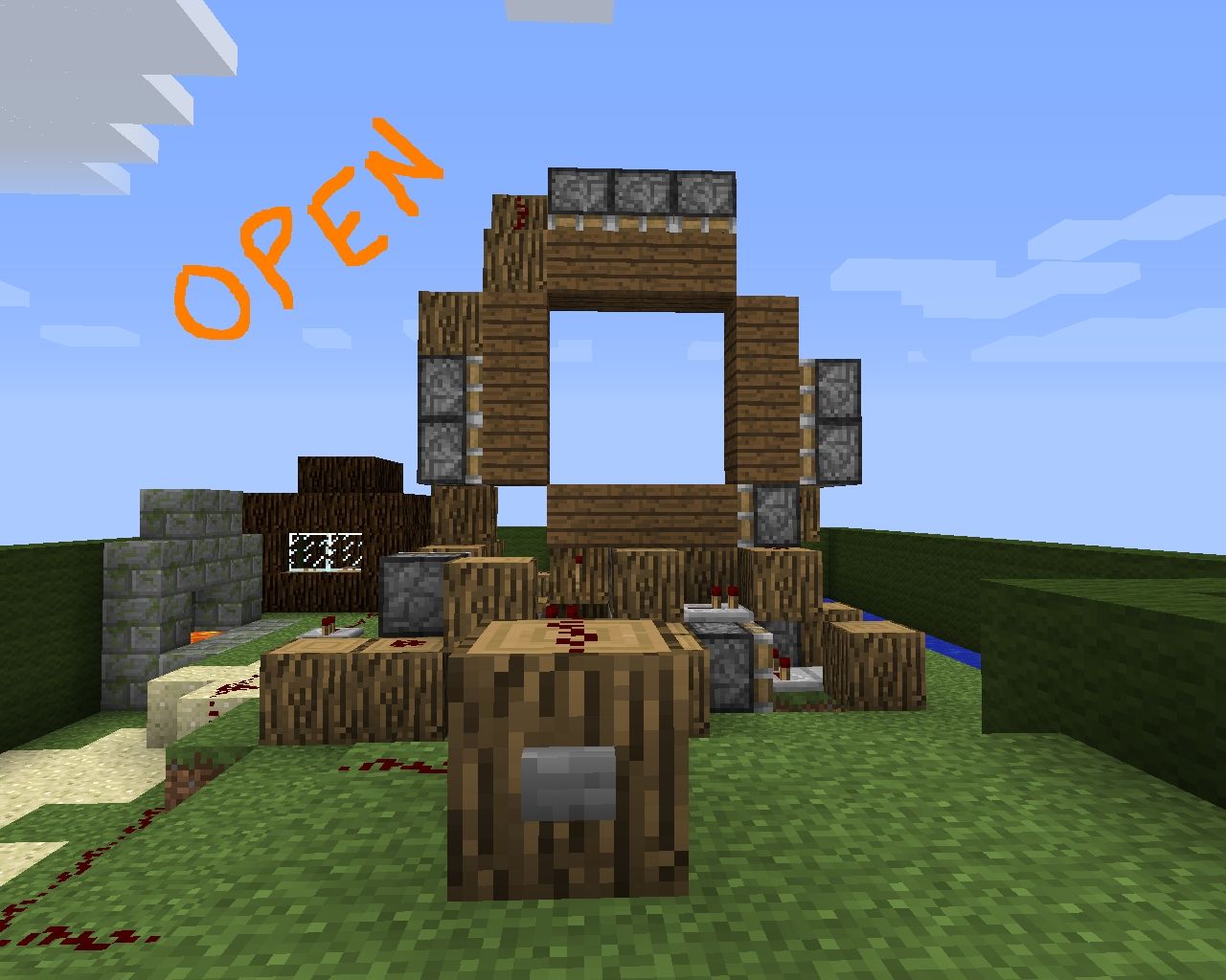 Piston Gate 3x3 Minecraft Map