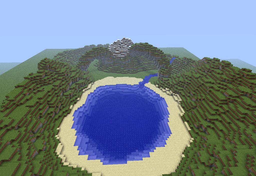 My First Terraformed Area Minecraft Map