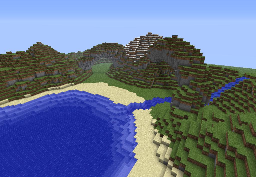 My First Terraformed Area Minecraft Map
