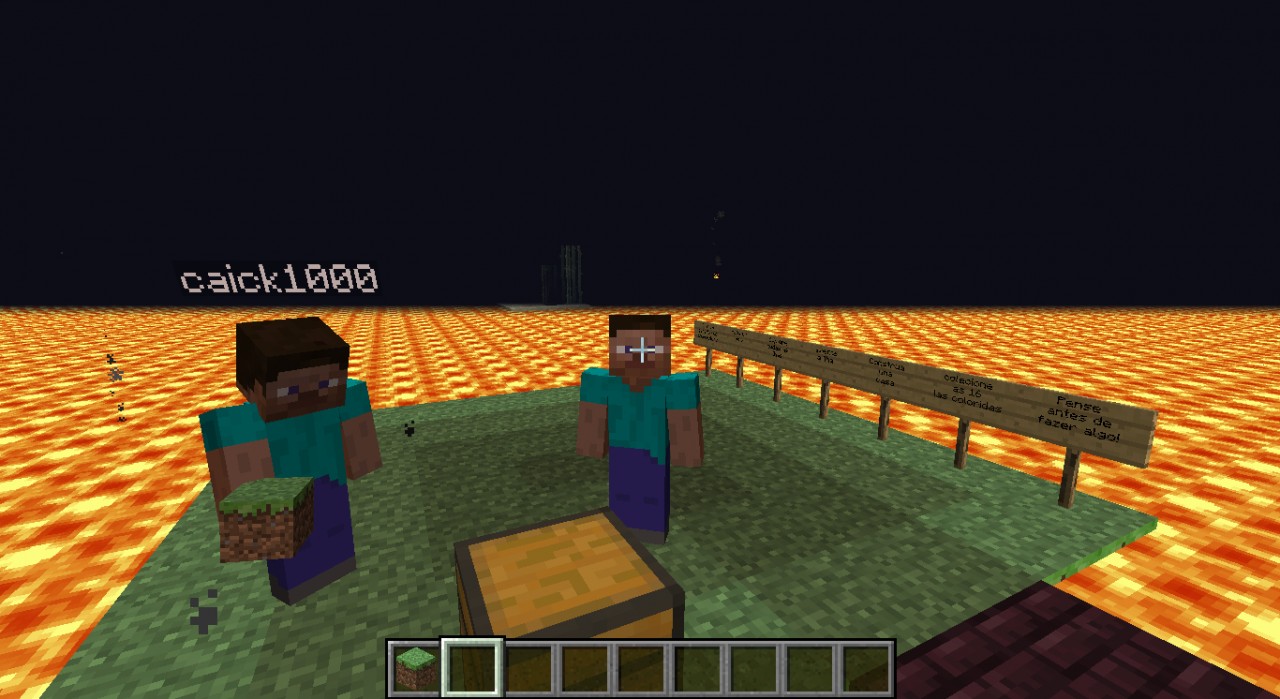 Lava survival BR, multiplayer / singleplayer Minecraft Map