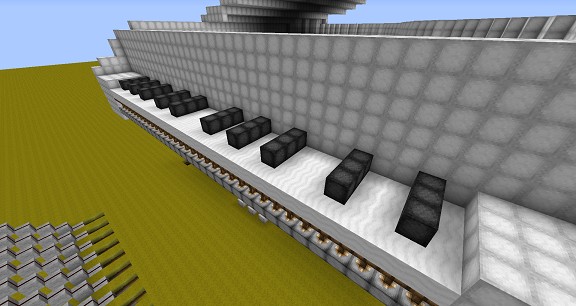 Grand piano: annimated, redstone working, sound Minecraft Map
