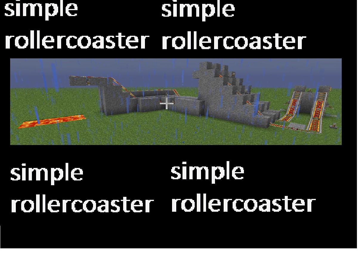 Simple Rollercoaster Minecraft Map
