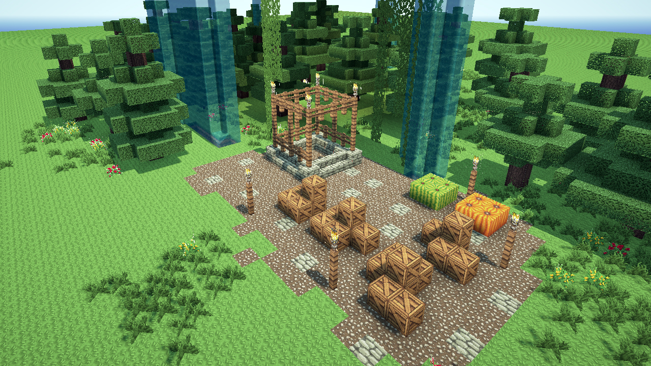 Flying Little Village Minecraft Map