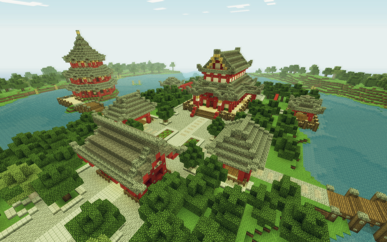 Chinese Temple of Jìng hú [Timelapse] Minecraft Map