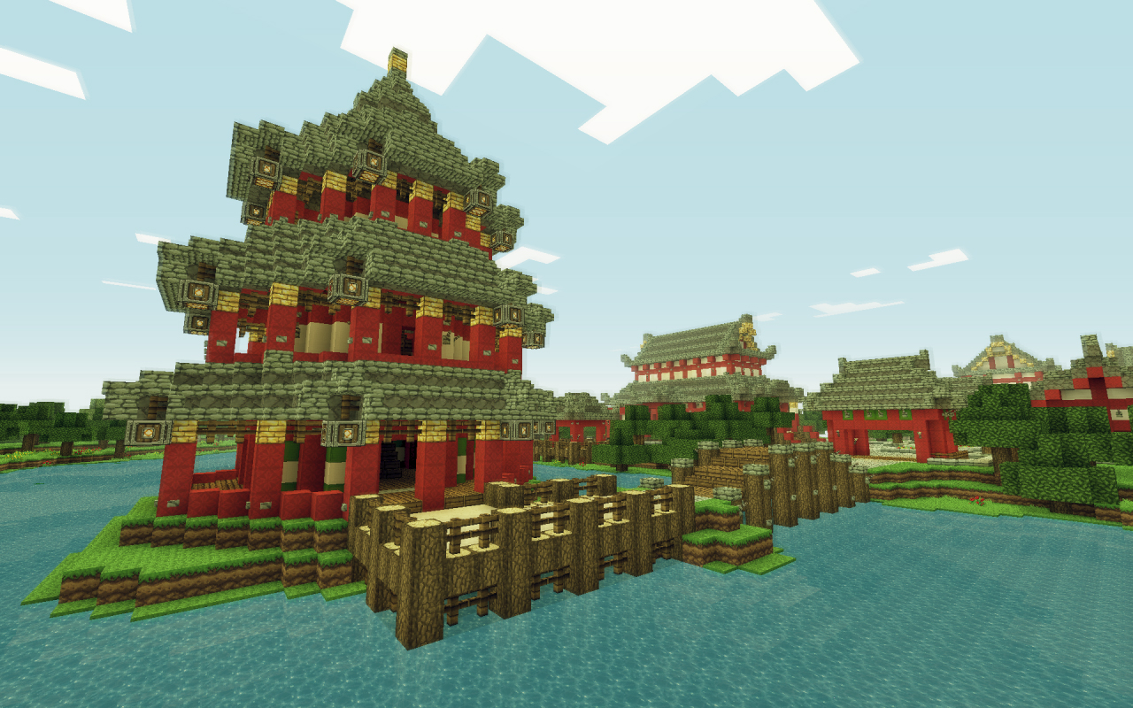 Chinese Temple of Jìng hú [Timelapse] Minecraft Map