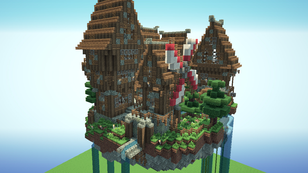 Flying Little Village Minecraft Map