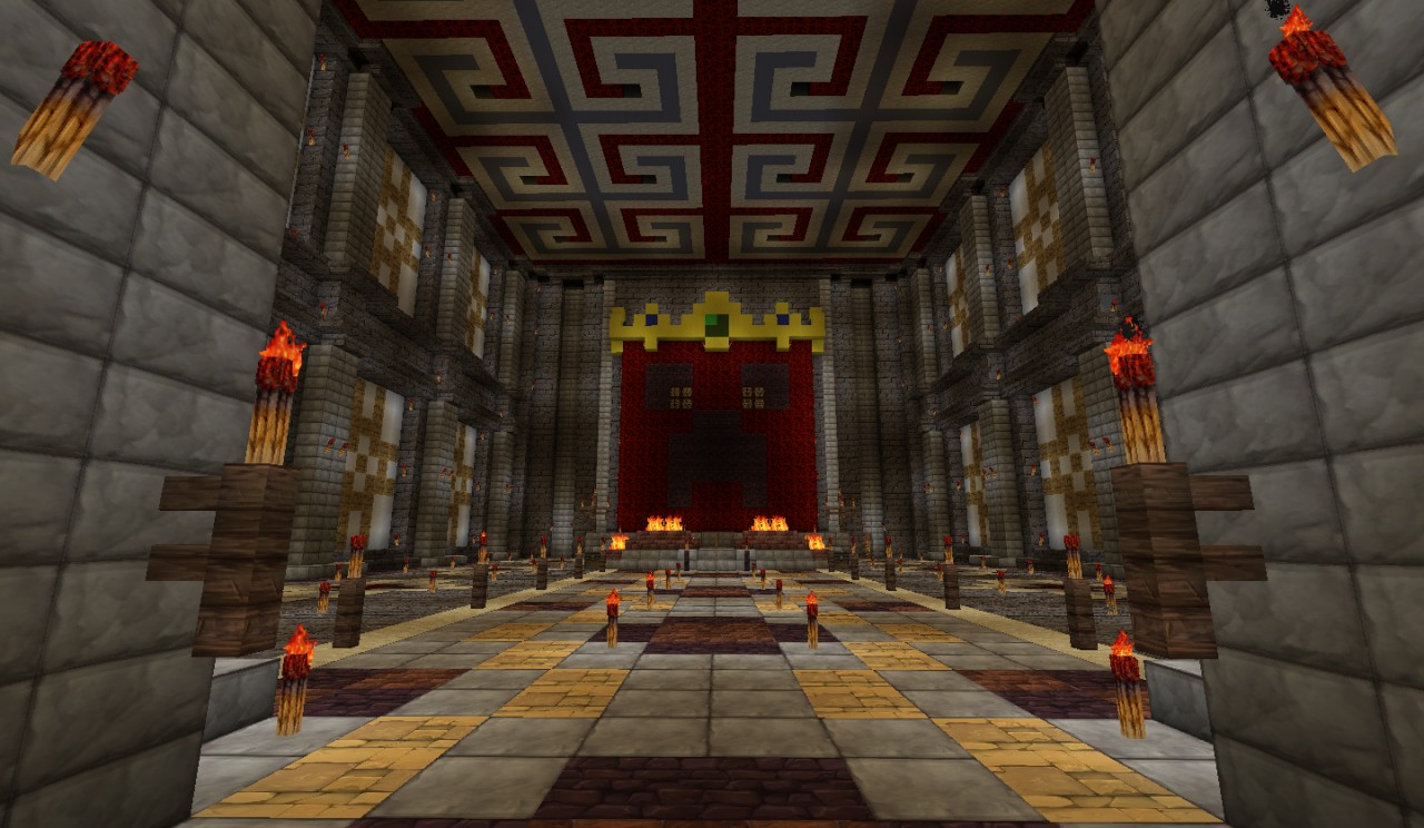 Temple of the Holy Creeper (greek / roman style) Minecraft Map