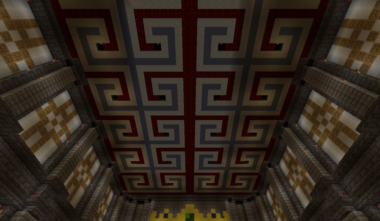 Temple of the Holy Creeper (greek / roman style) Minecraft Map