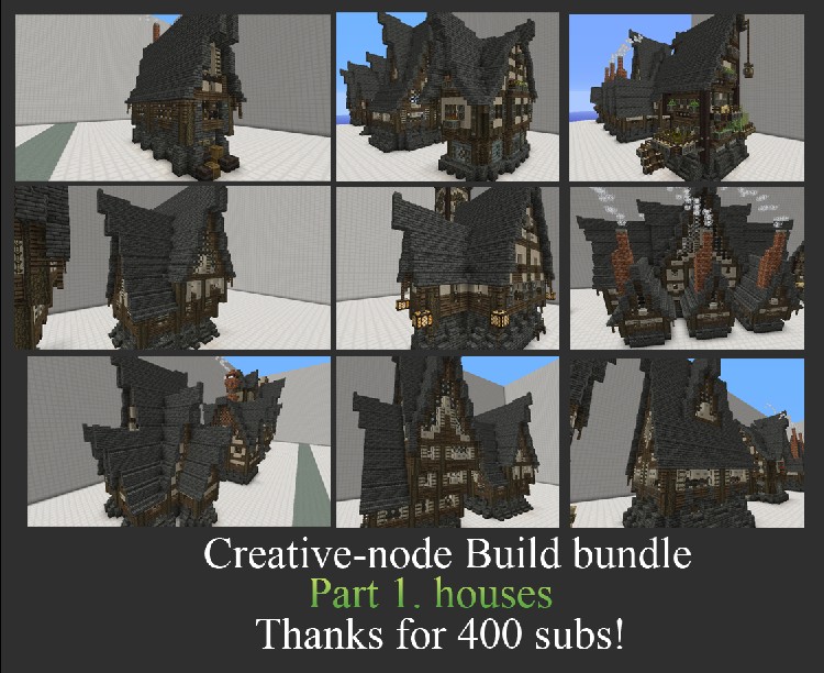 Creative-Node Build Bundle ***HIGH DETAIL!*** Minecraft Map