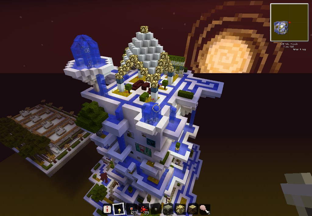 Babylon vertical farm Minecraft Map