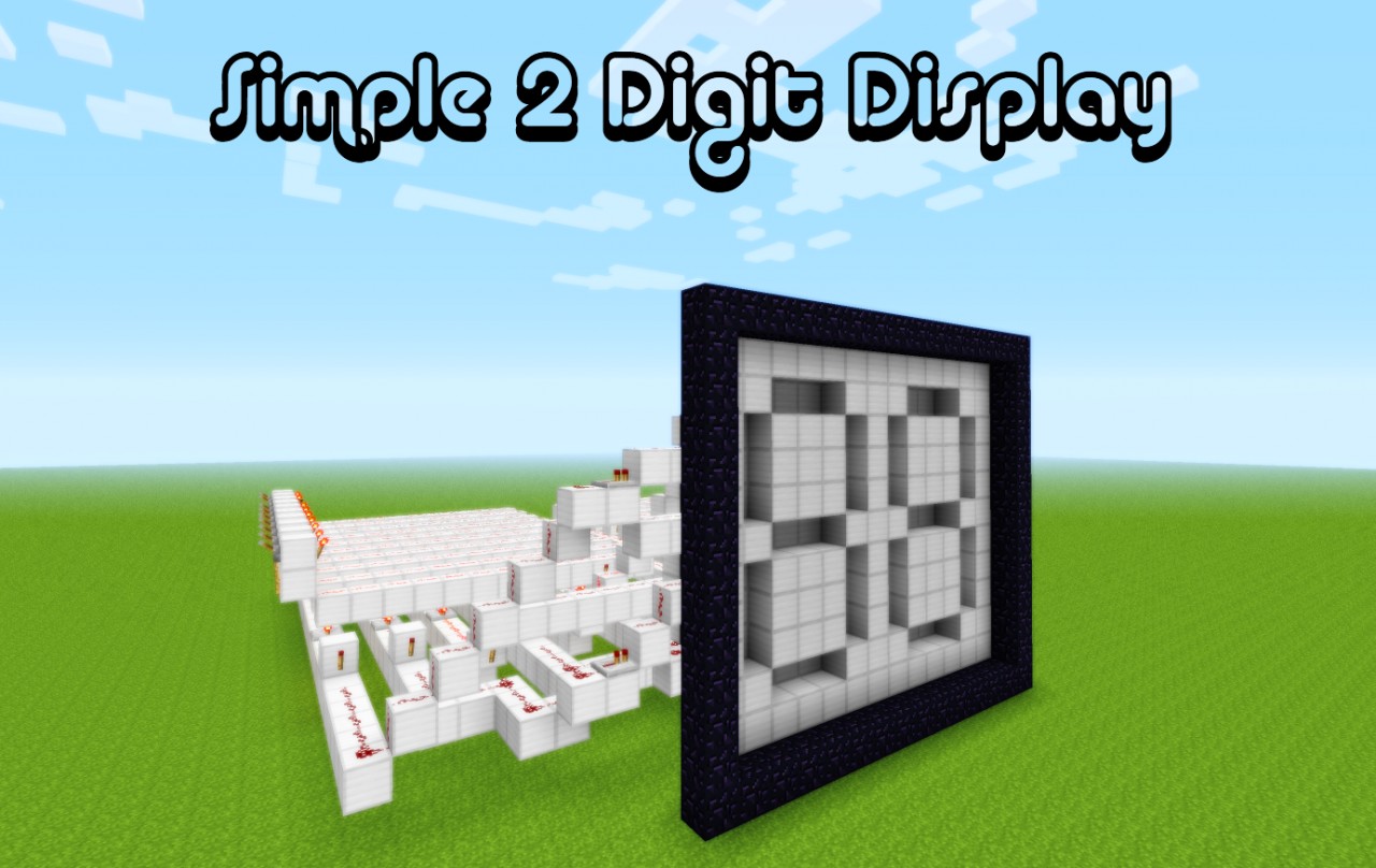 Simple 2 Digit Display Minecraft Map