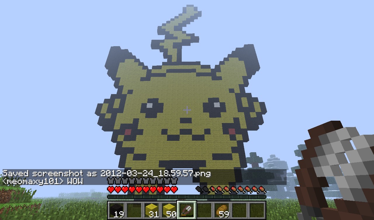 Pikachu in Survival! Minecraft Map