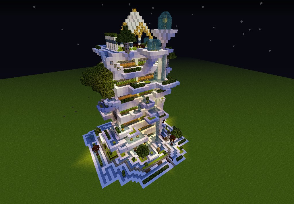 Babylon vertical farm Minecraft Map