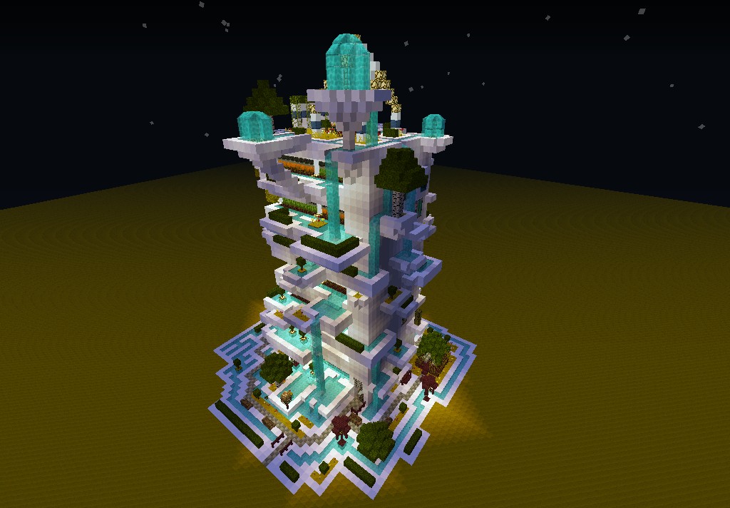 Babylon vertical farm Minecraft Map
