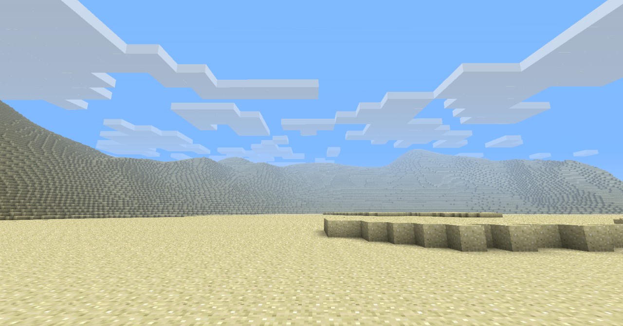 Custom Terrain~Desert Valley Minecraft Map