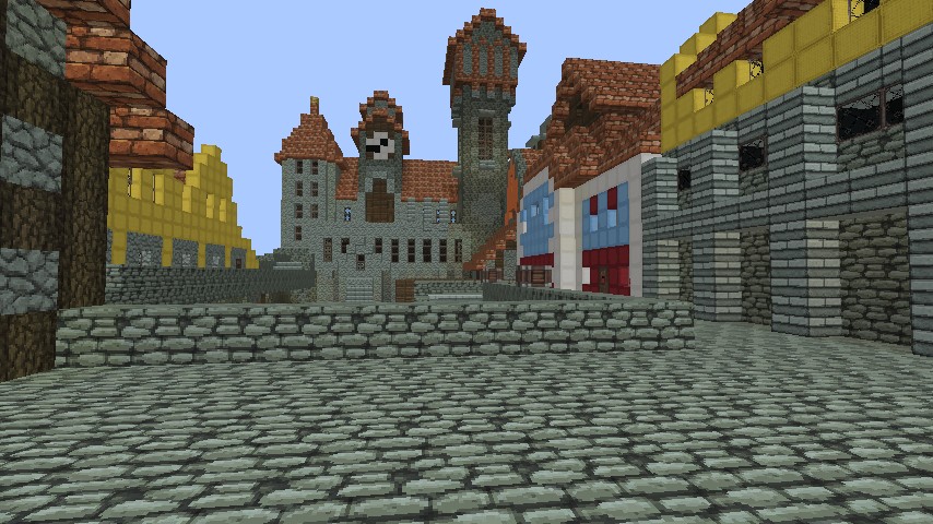 Kingdom hearts - Traverse Town Minecraft Map