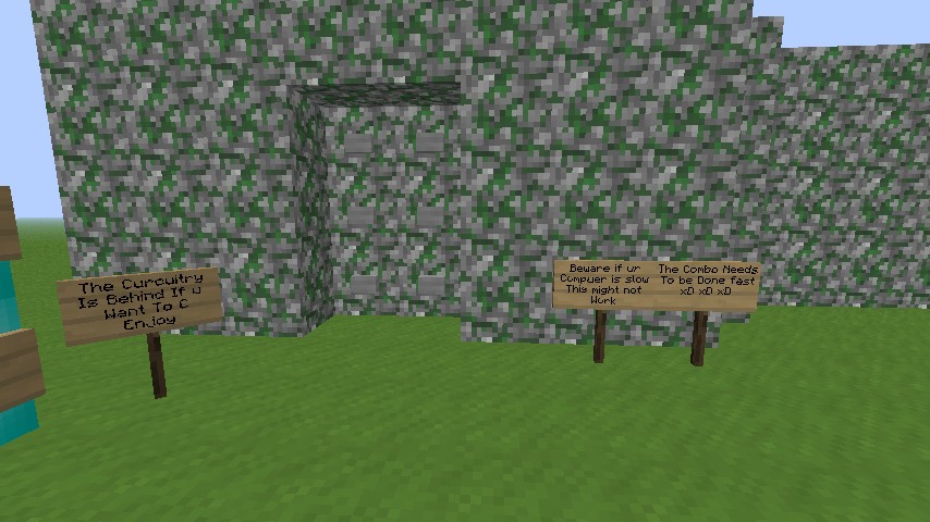 Simple redstone combo lock Minecraft Map