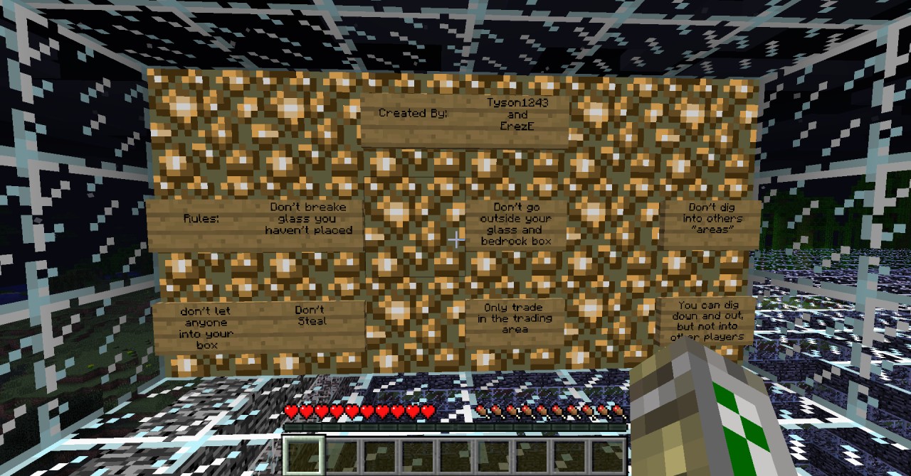 20 block survival Minecraft Map