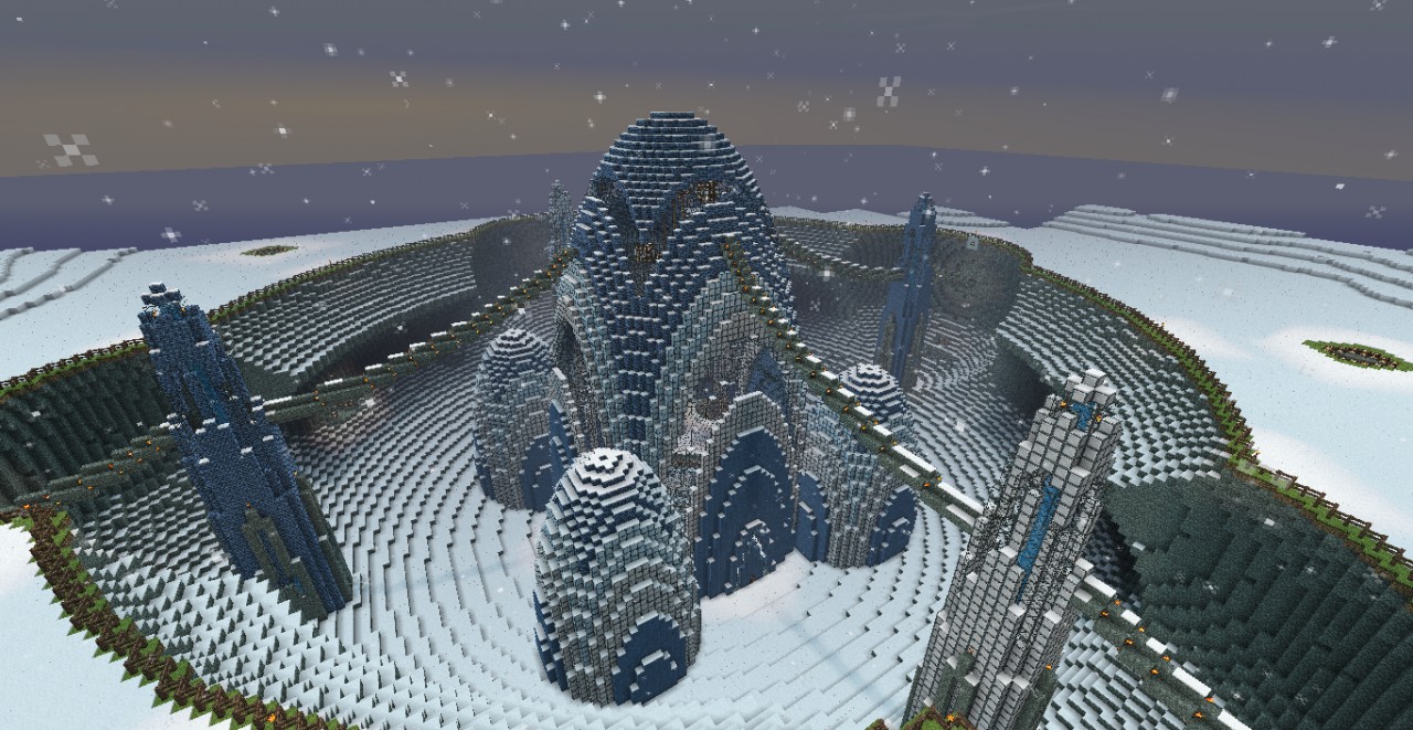 Crater Castle Revisited (V. 2) [1.2.5 Update] [actual world map version] Minecraft Map