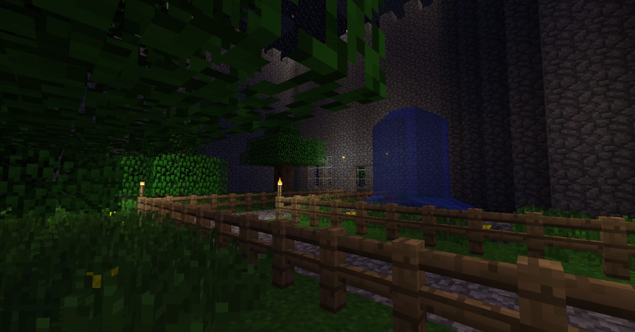 Castle inside Dome Minecraft Map