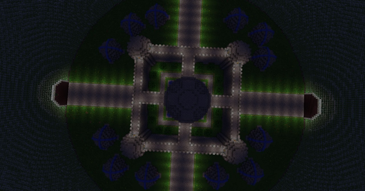 Castle inside Dome Minecraft Map