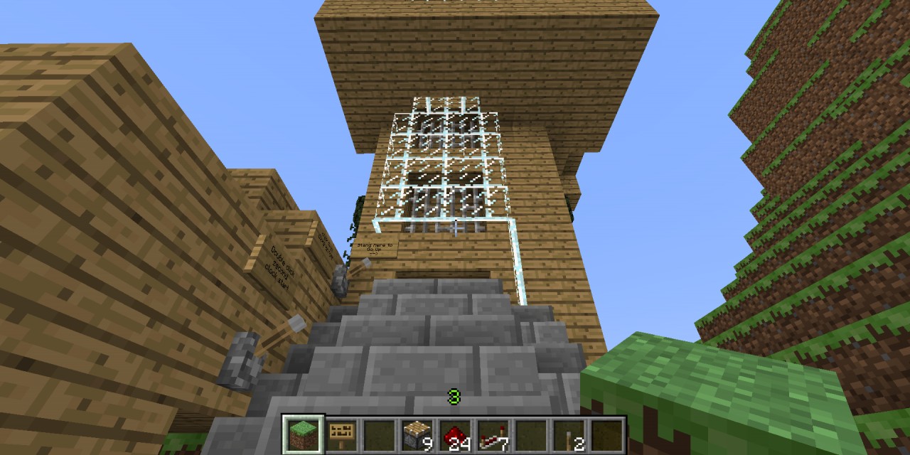 Piston Elevator Minecraft Map
