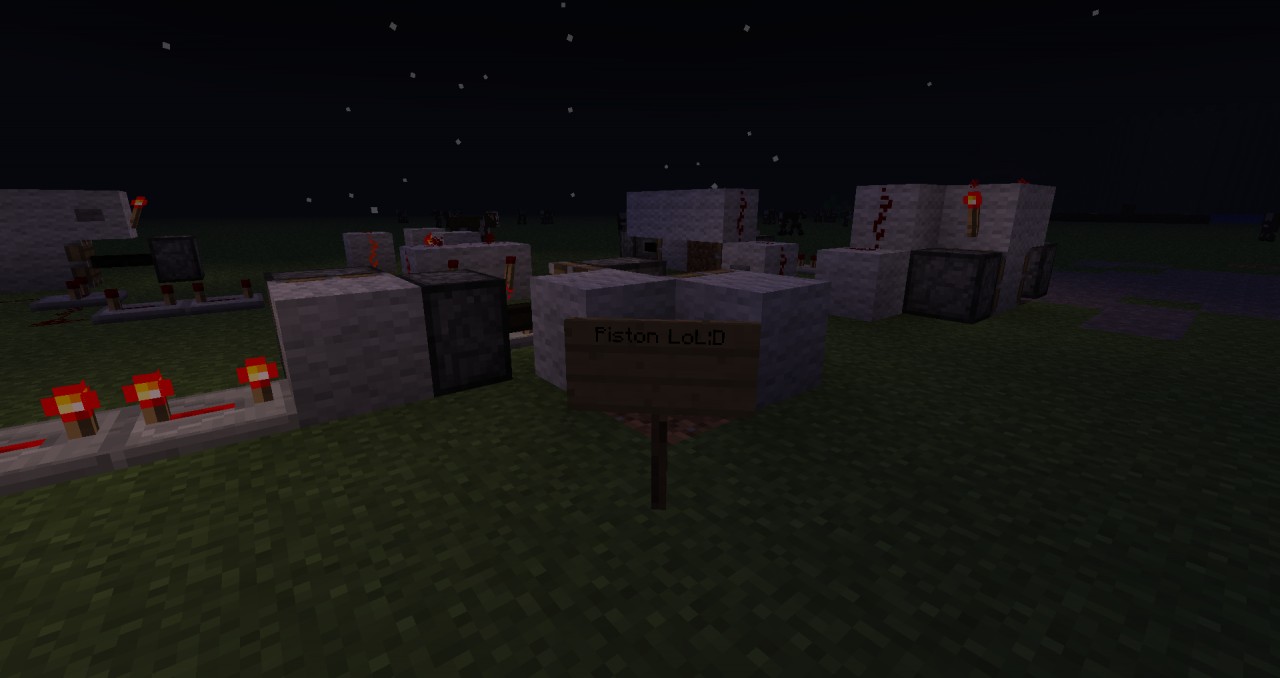 My Redstone map and Piston Pixel art. Minecraft Map