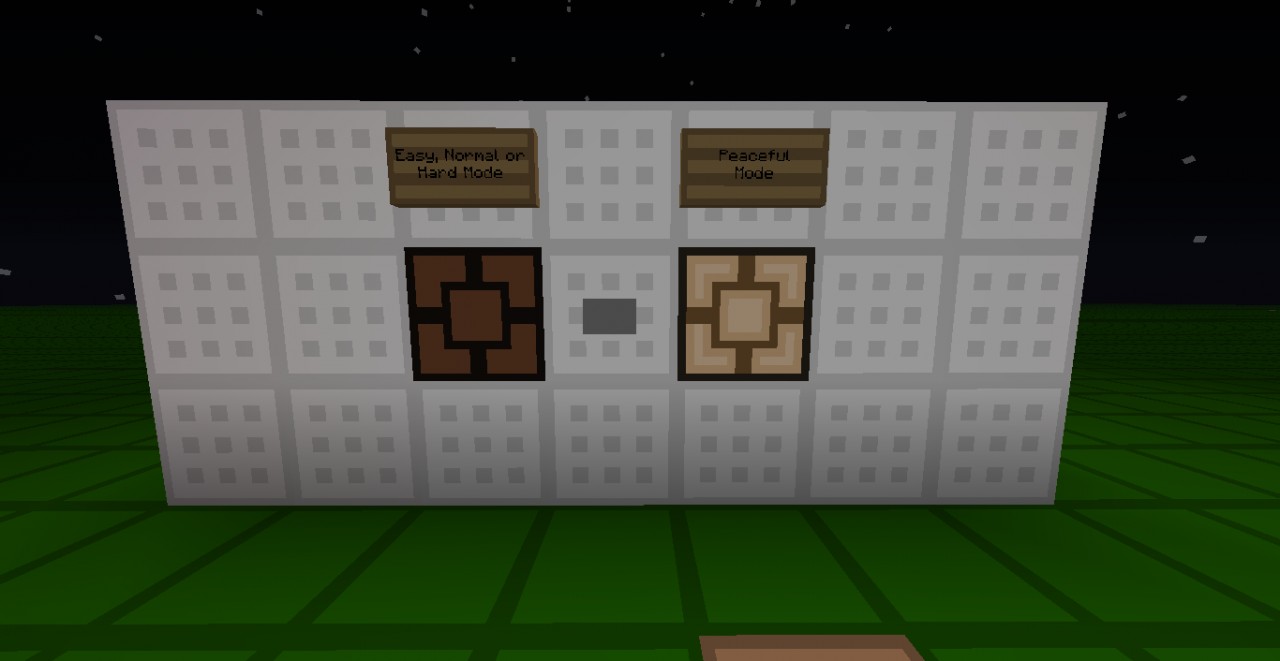 Peaceful Mode Detector [Redstone] Minecraft Map