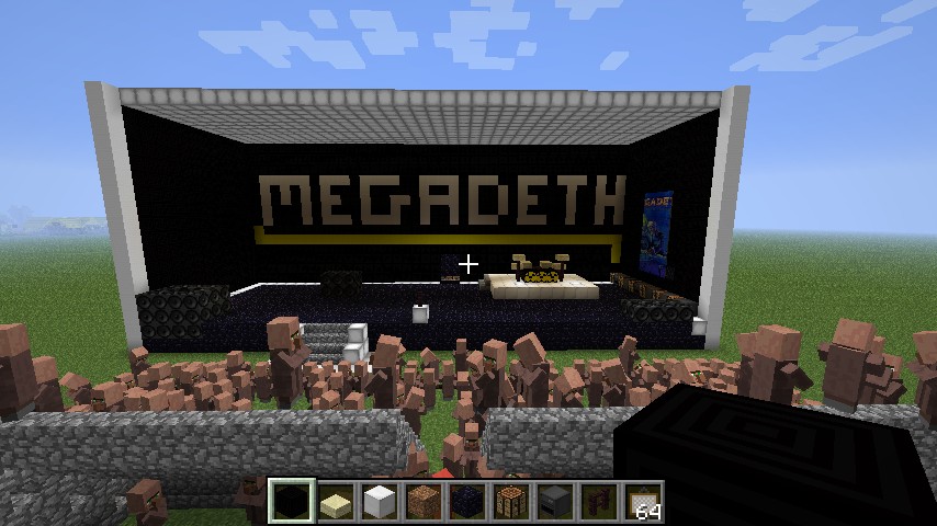 Megadeth Concert stage: Project + Texture pack Minecraft Map