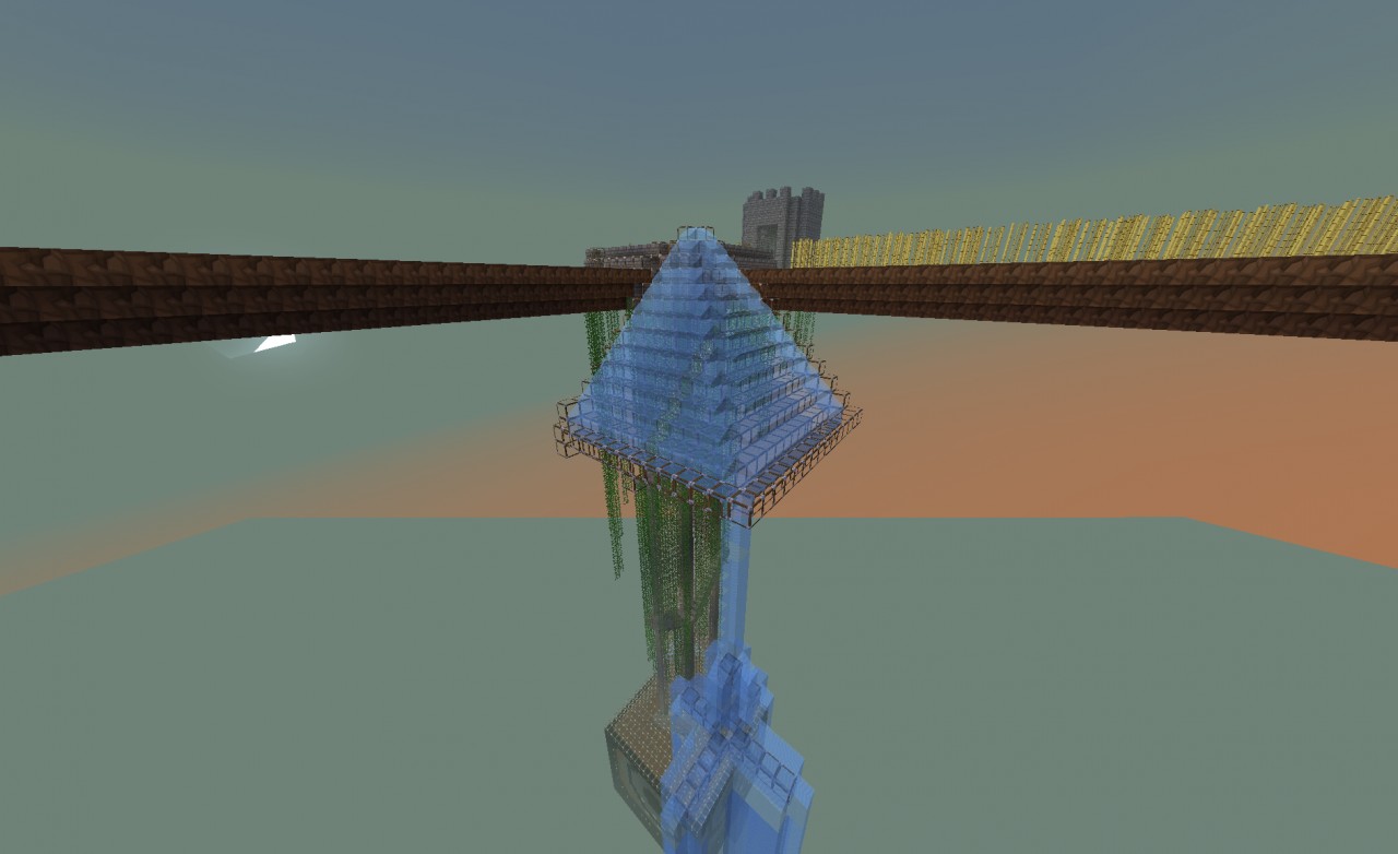 sky tower and farm Minecraft Map