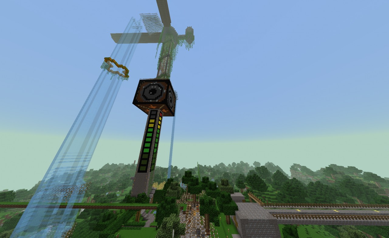 sky tower and farm Minecraft Map