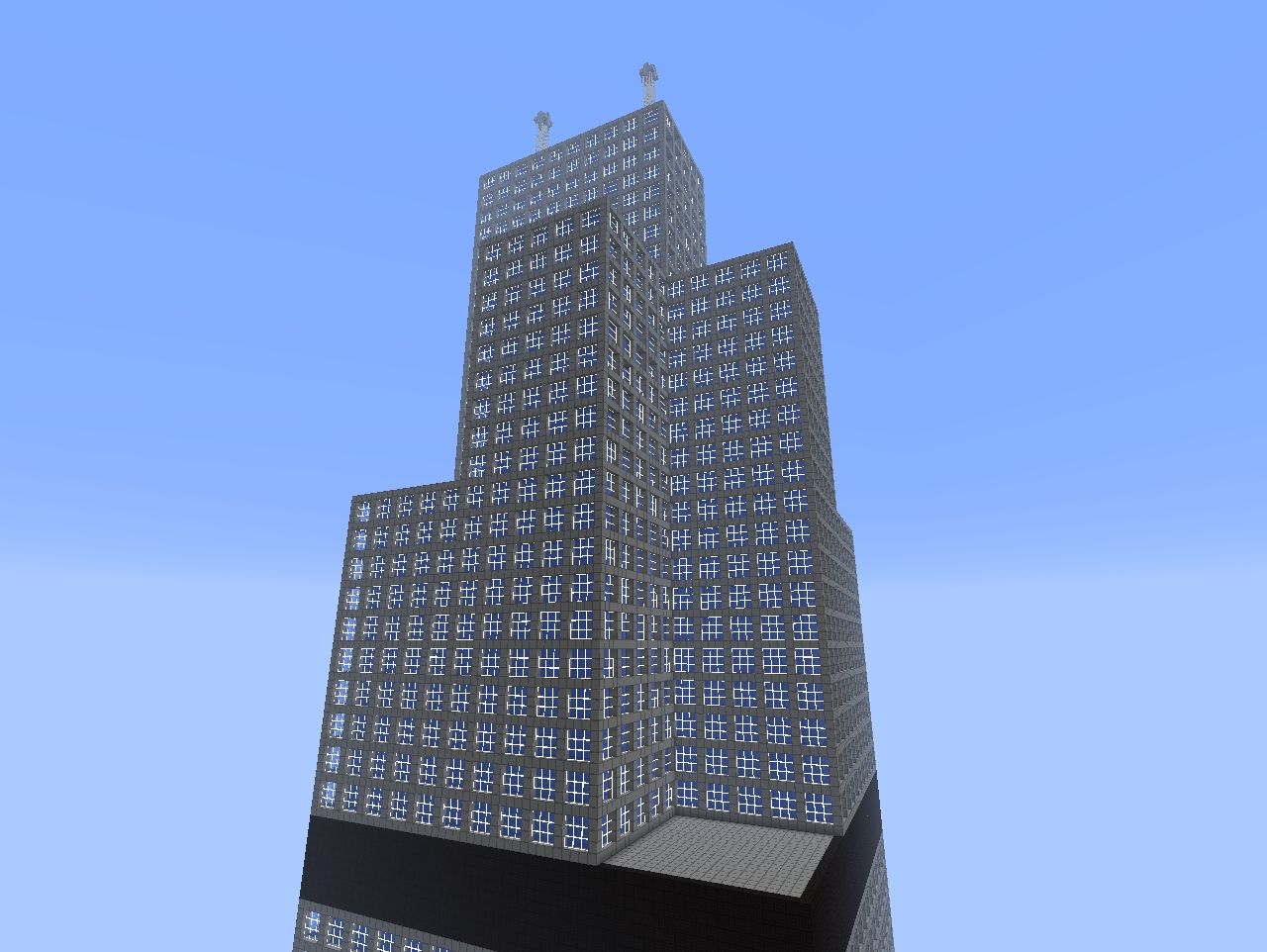 Giant Skyscraper maximal height reached!! Minecraft Map