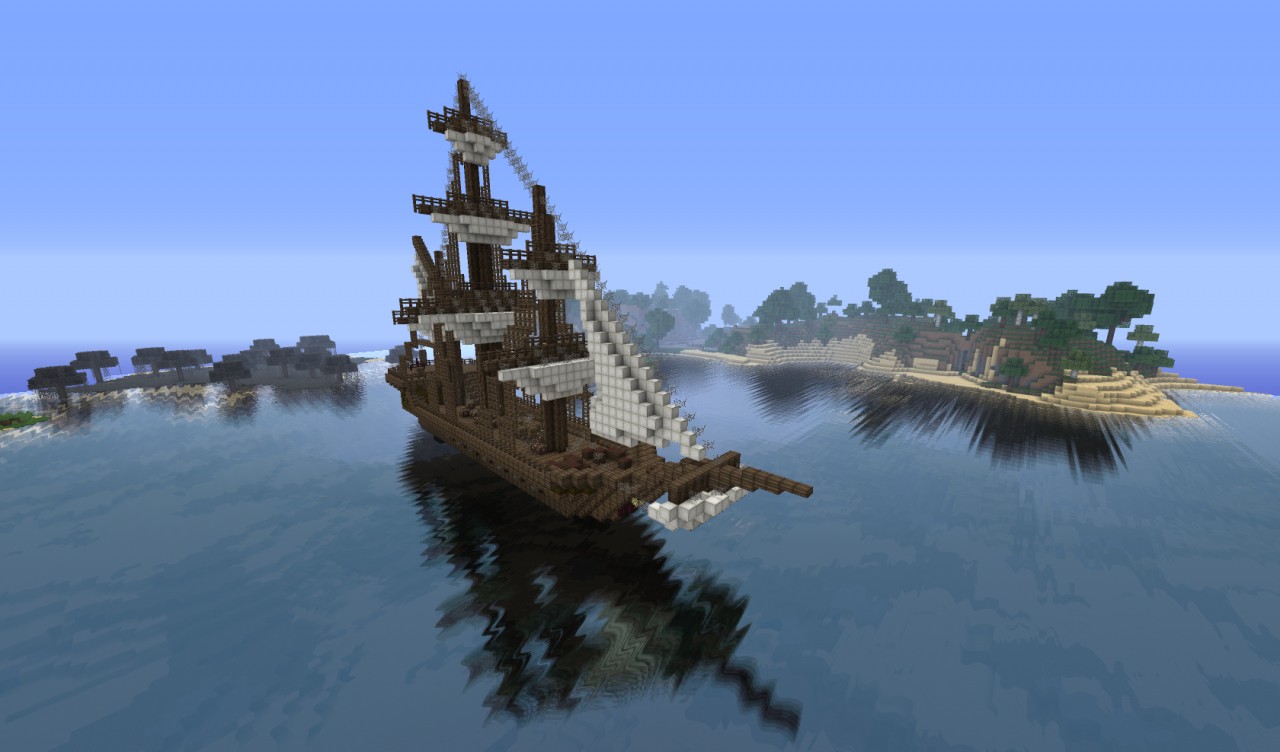 Big explorer sailboat Minecraft Map