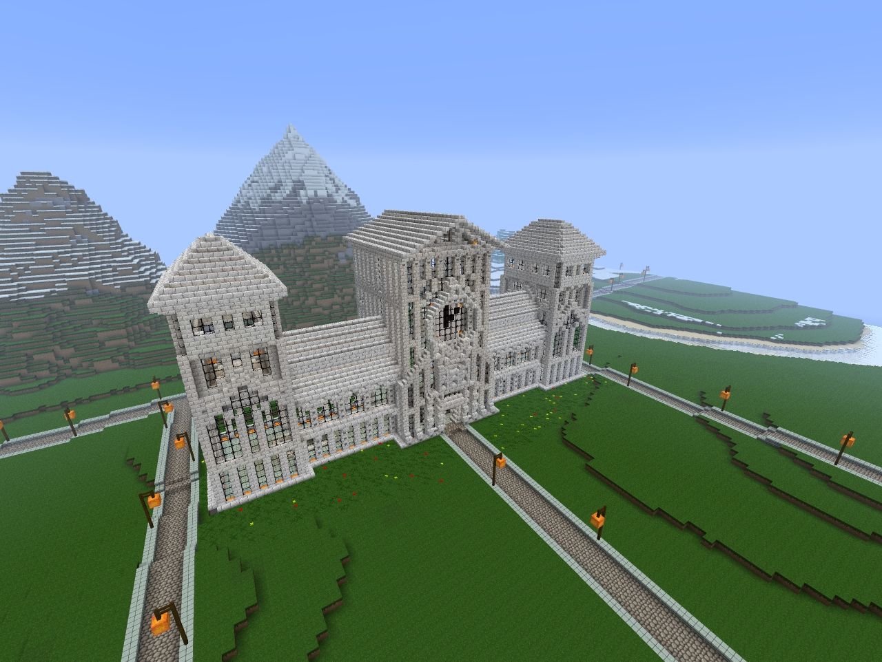 EPIC TRAIN STATION TIMELAPSE [Fresh] with Fresh-Mix textures Minecraft Map