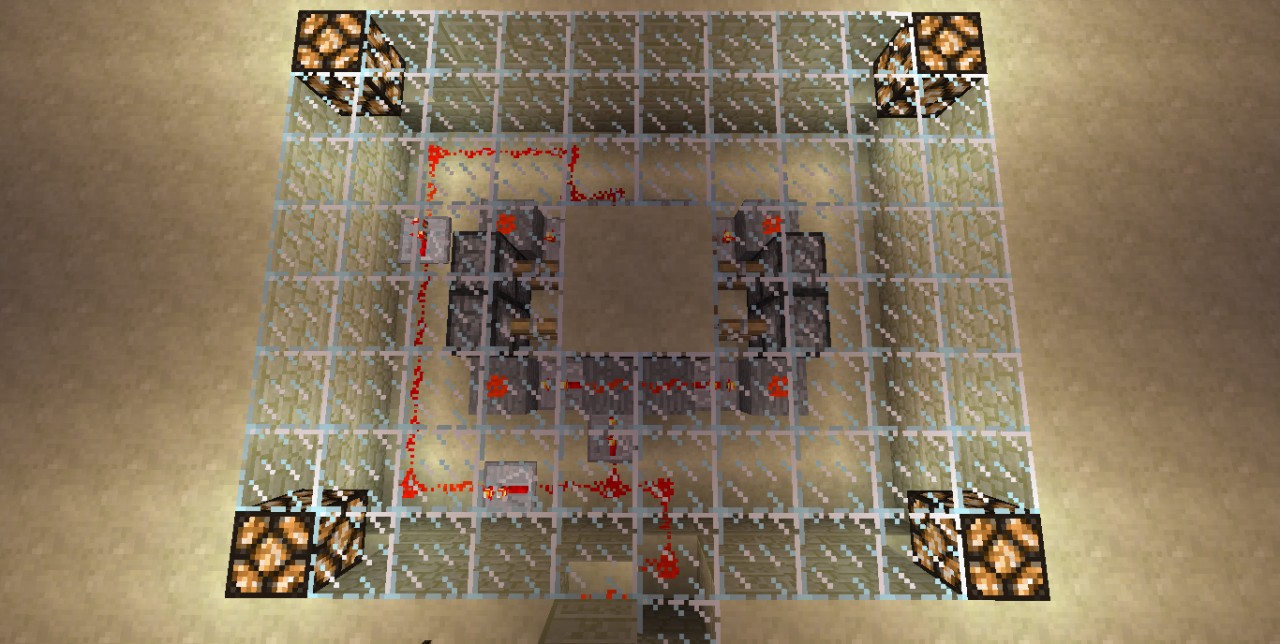 Simple 2x2 Piston Trap Door Minecraft Map