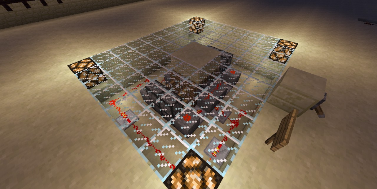 Simple 2x2 Piston Trap Door Minecraft Map