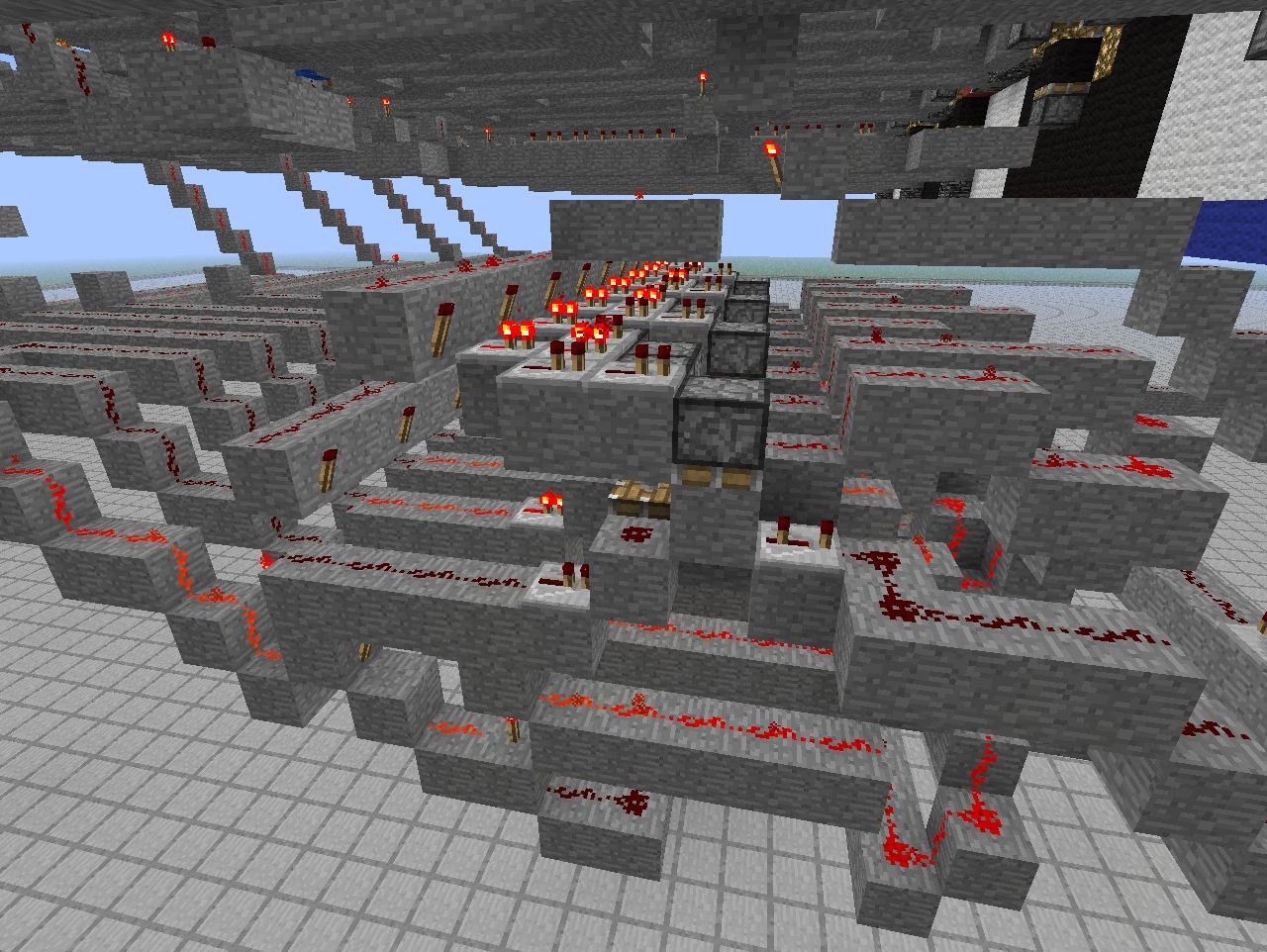 Checkers by Sinikkus, made of redstone and playable ! Minecraft Map