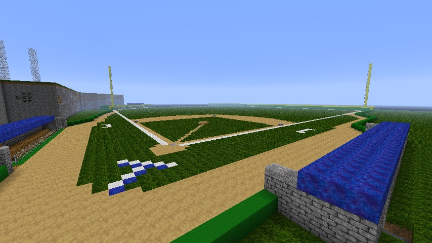 (MLB) Baseball Stadium modeled after Comerica Park Minecraft Map