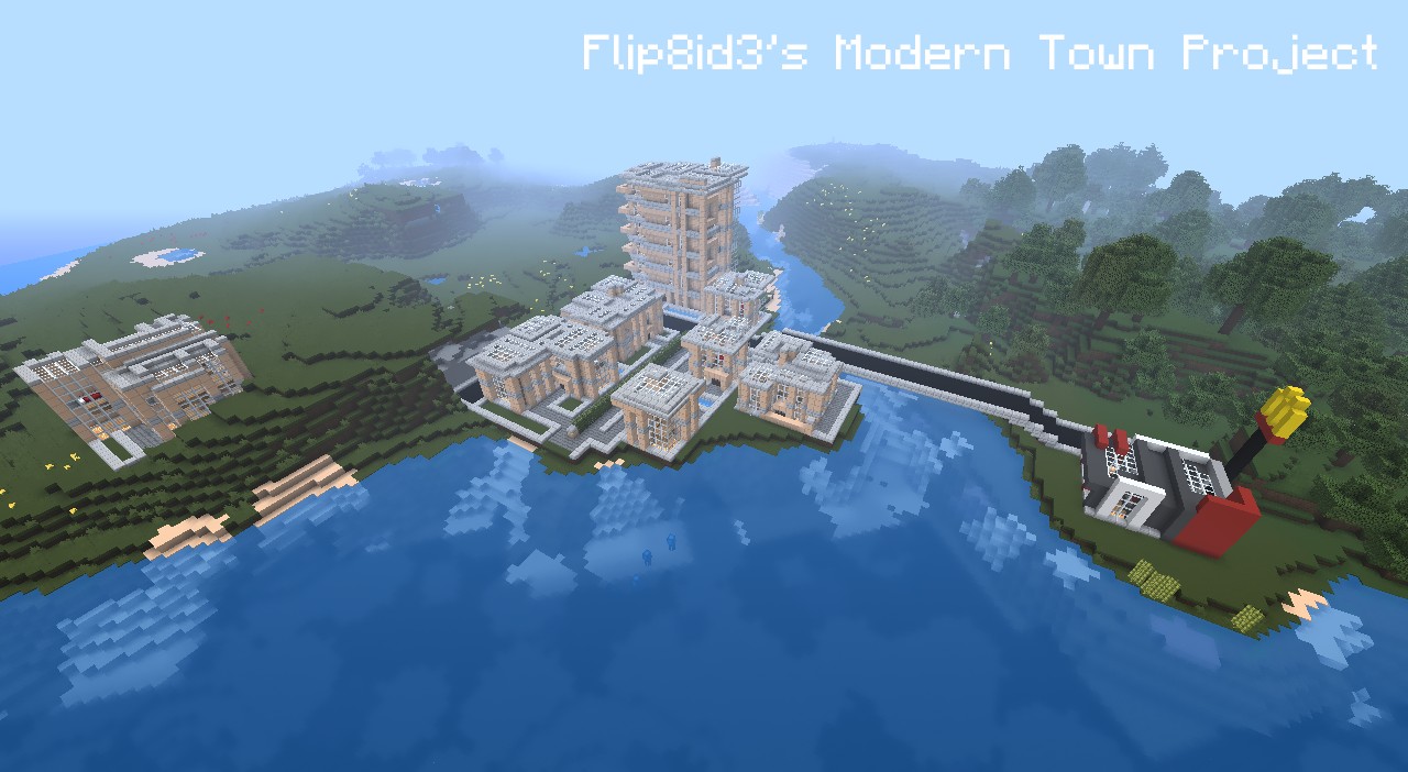 Modern Town Project Minecraft Map