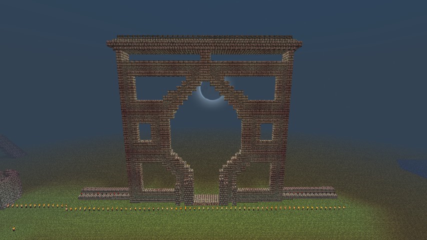 mountian theme wall gate Minecraft Map